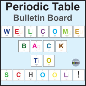 Periodic Table Welcome Back Bulletin Board, Science - Made By Teachers