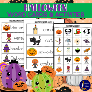 Halloween Word Cards and Activities - Made By Teachers