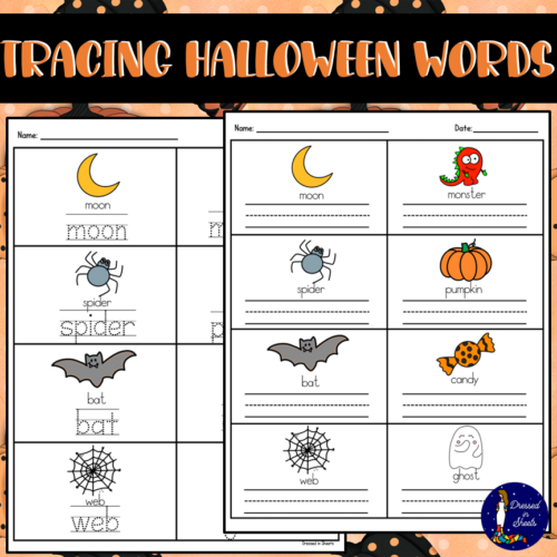 FREEBIE Tracing Halloween Words | Made By Teachers