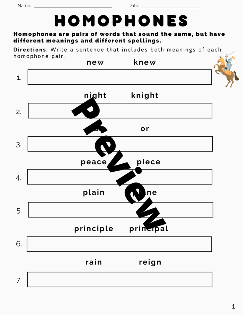 Multiple-Meaning Words-Homophones And Homomyns - Made By Teachers