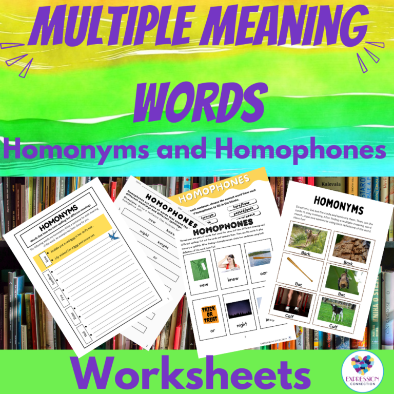 Multiple-Meaning Words-Homophones And Homomyns - Made By Teachers