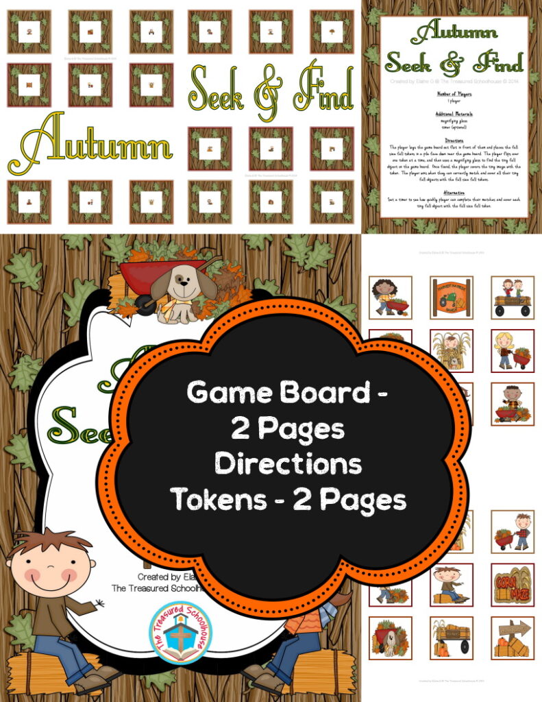 Seek and Find Fall Game - Made By Teachers