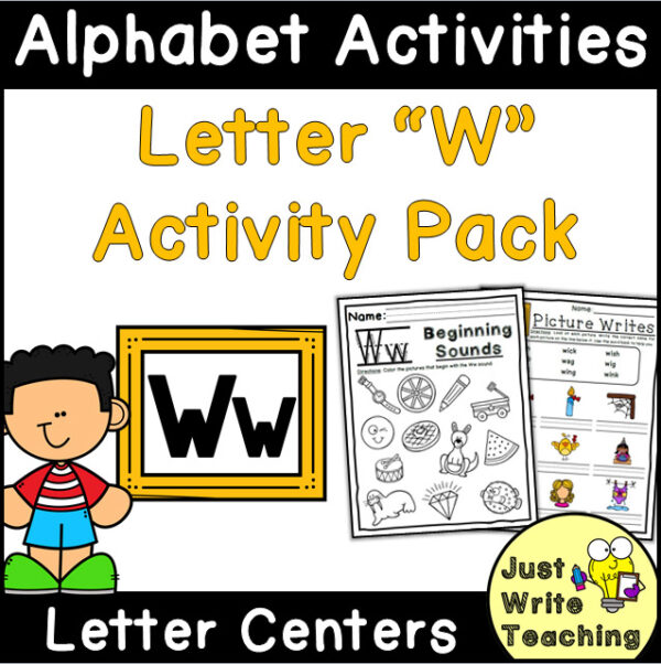 Alphabet Activities - Letter W Centers Activities - Made By Teachers