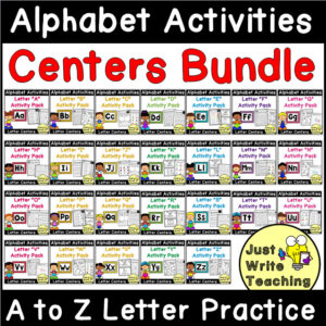 Alphabet Activities A to Z Letter Centers Bundle - Made By Teachers