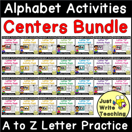 Alphabet Activities A to Z Letter Centers Bundle - Made By Teachers