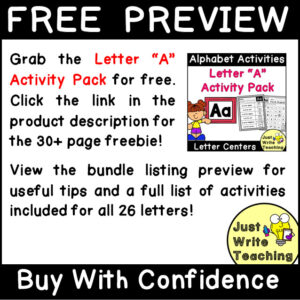 Alphabet Activities A to Z Letter Centers Bundle - Made By Teachers
