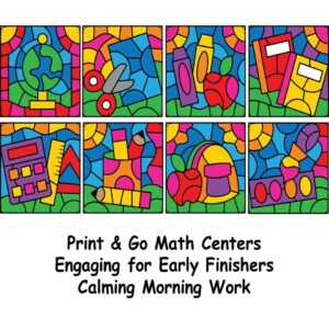 BACK TO SCHOOL COLOR BY NUMBER ADDITION TO 10 - Made By Teachers