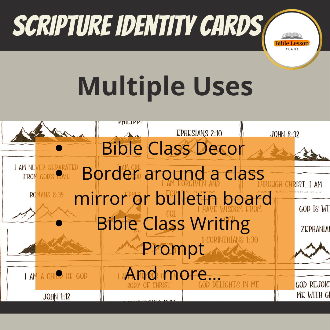 Scripture Identity Cards - Made By Teachers