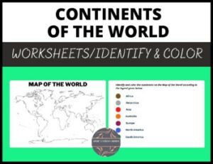 Continents of the World: Identify and Color Worksheets | Made By Teachers
