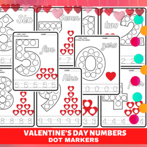 Valentine’s Day Activities Bingo Daubers Dot Markers & Tracing Activity ...