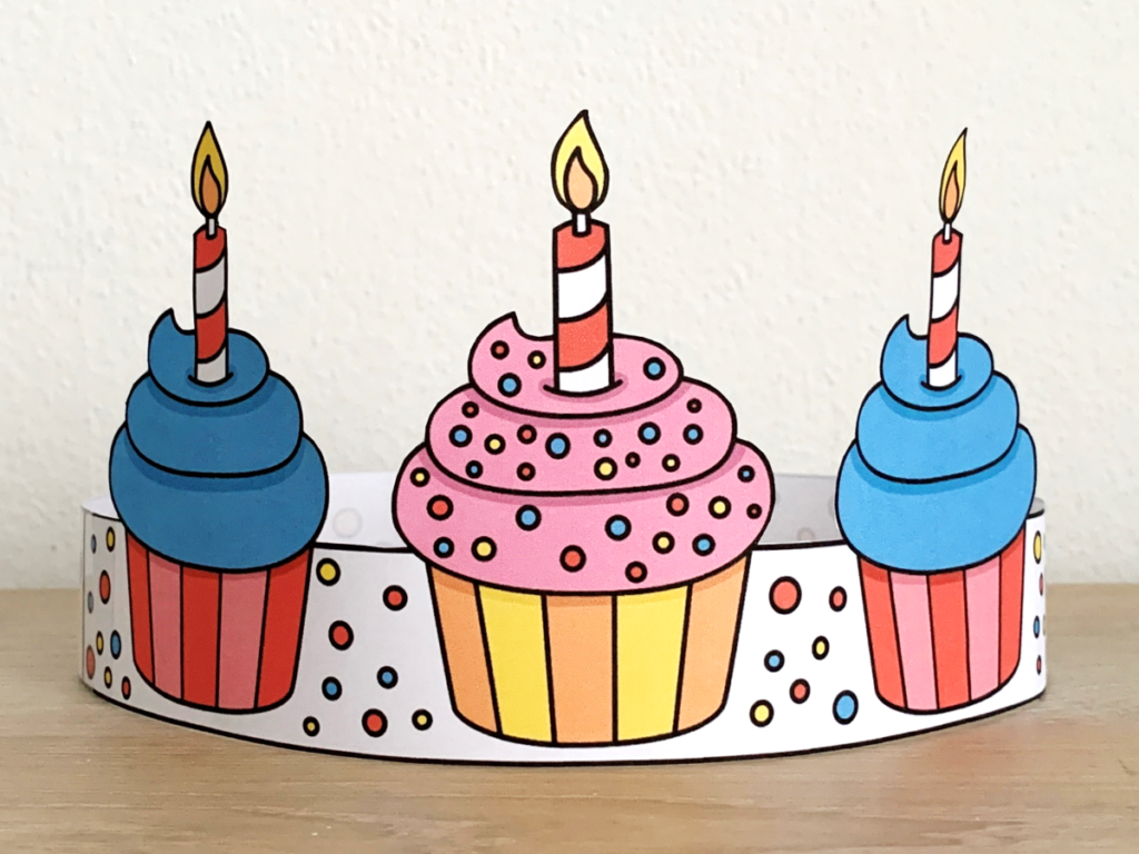 Happy Birthday Paper Crowns Headbands Hats Printable Craft Activity ...