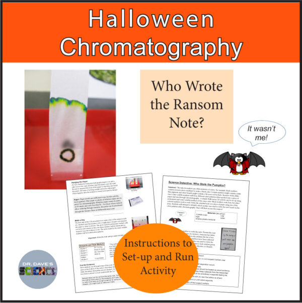 Halloween Science Activity CSI Chromatography - Made By Teachers