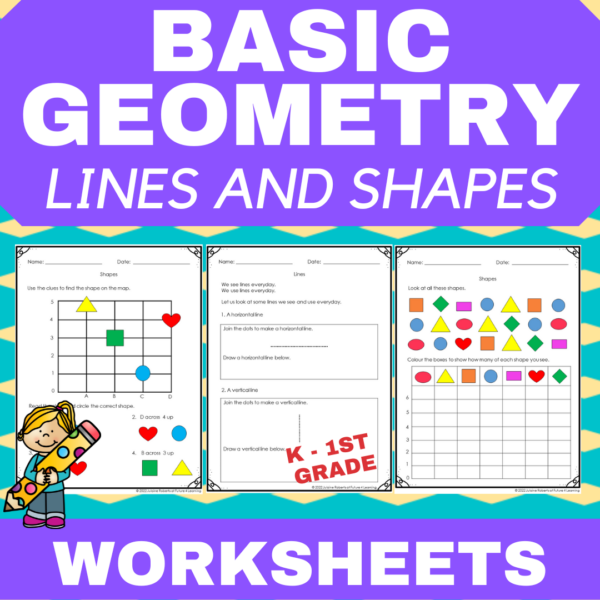 Lines and Shapes Worksheets | Basic Geometry | Made By Teachers