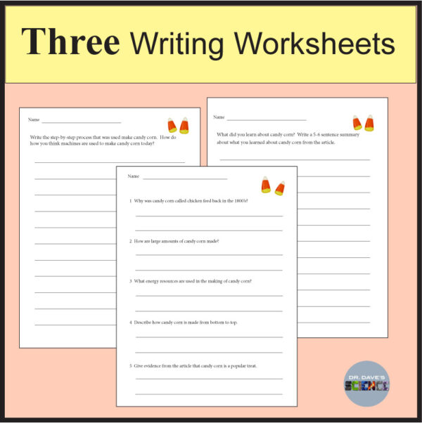 Halloween Reading Comprehension Candy Corn Informational Passage - Made ...