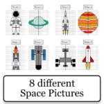 Space Math Symmetry and Coloring | Made By Teachers
