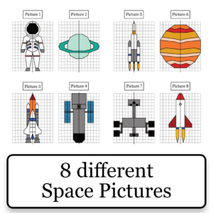 Space Math Symmetry and Coloring | Made By Teachers