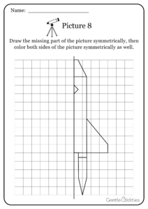 Space Math Symmetry and Coloring | Made By Teachers
