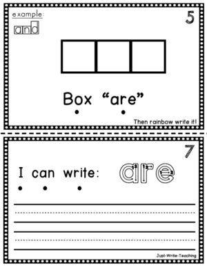Sight Word Flip Book (Flipbook) - ARE - Made By Teachers
