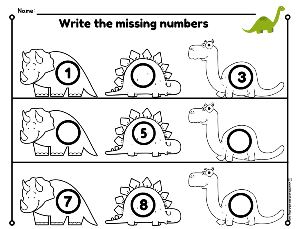 Kindergarten Write The Missing Numbers 1 9 Made By Teachers Kindergarten Write The Missing Numbers 1 9 Made By Teachers