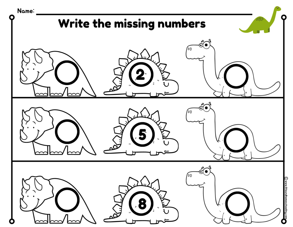 Kindergarten Write the Missing Numbers 1-9 | Made By Teachers