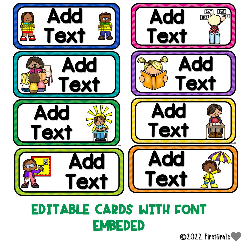 EDITABLE Visual Class Schedule - Made By Teachers