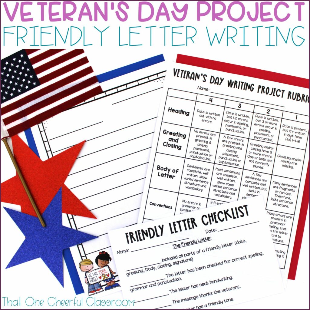 Veteran's Day Friendly Letter Writing Project | Made By Teachers