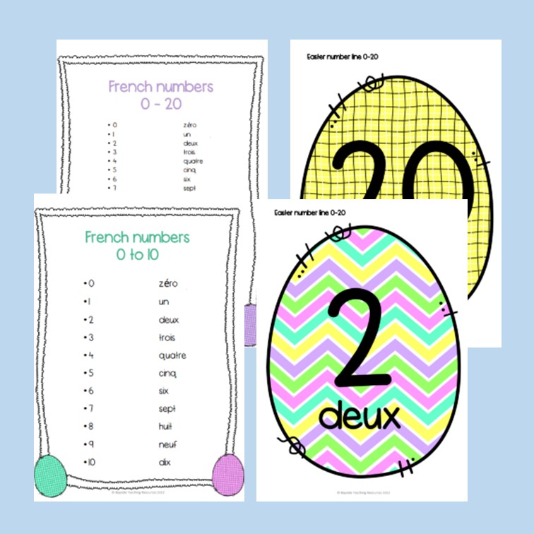 French Easter number matching game | Made By Teachers