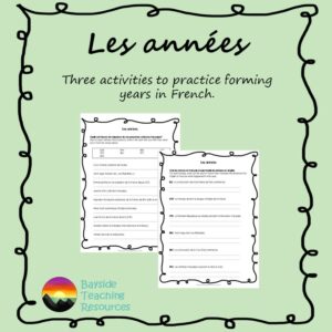 French dates - years | Made By Teachers