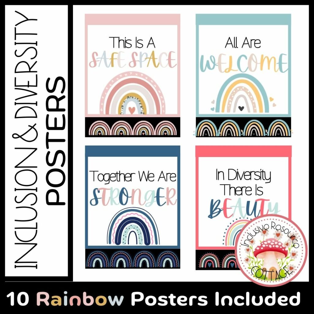 Diversity & Inclusion Display Posters For The Classroom - Beautiful ...
