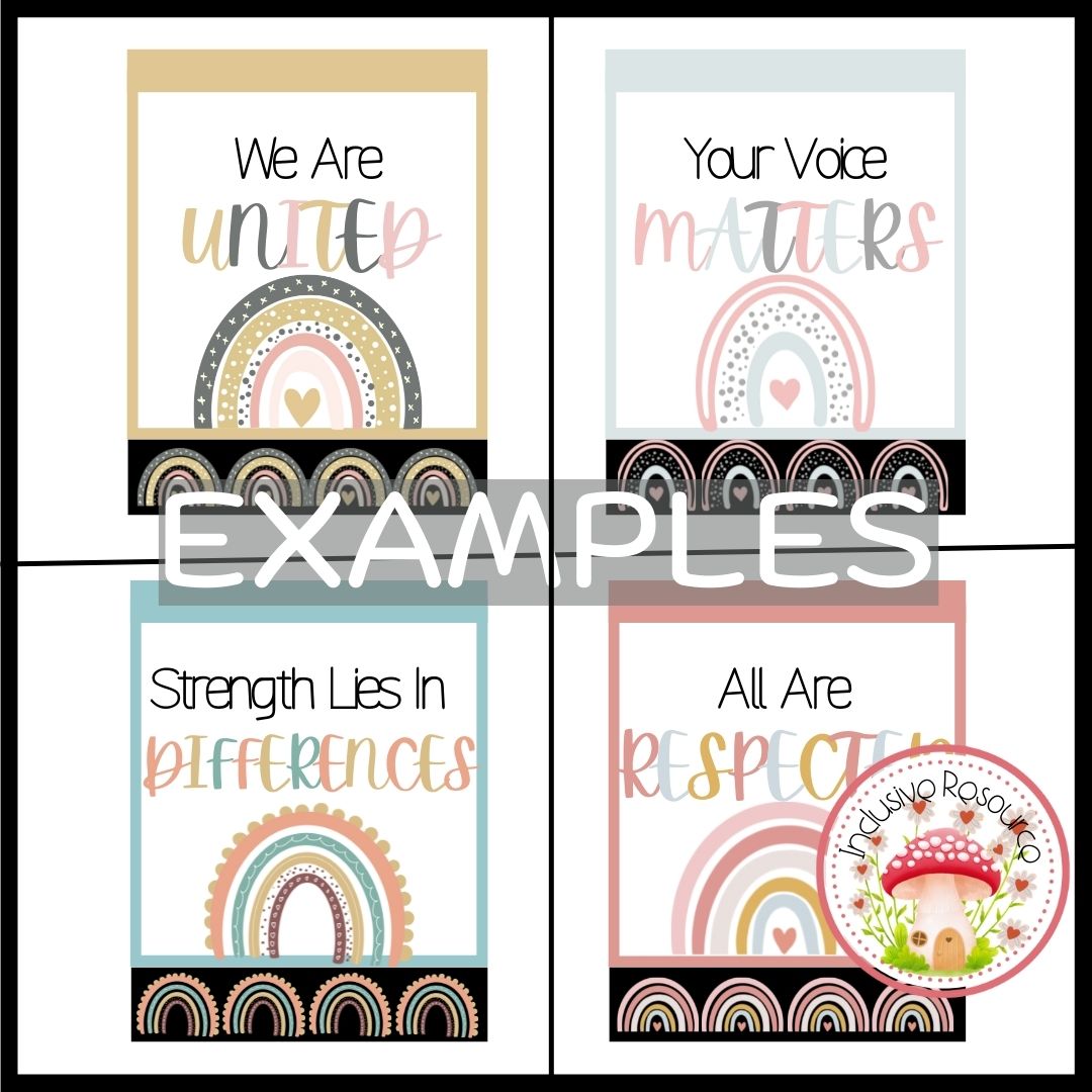 Diversity & Inclusion Display Posters For The Classroom - Beautiful ...