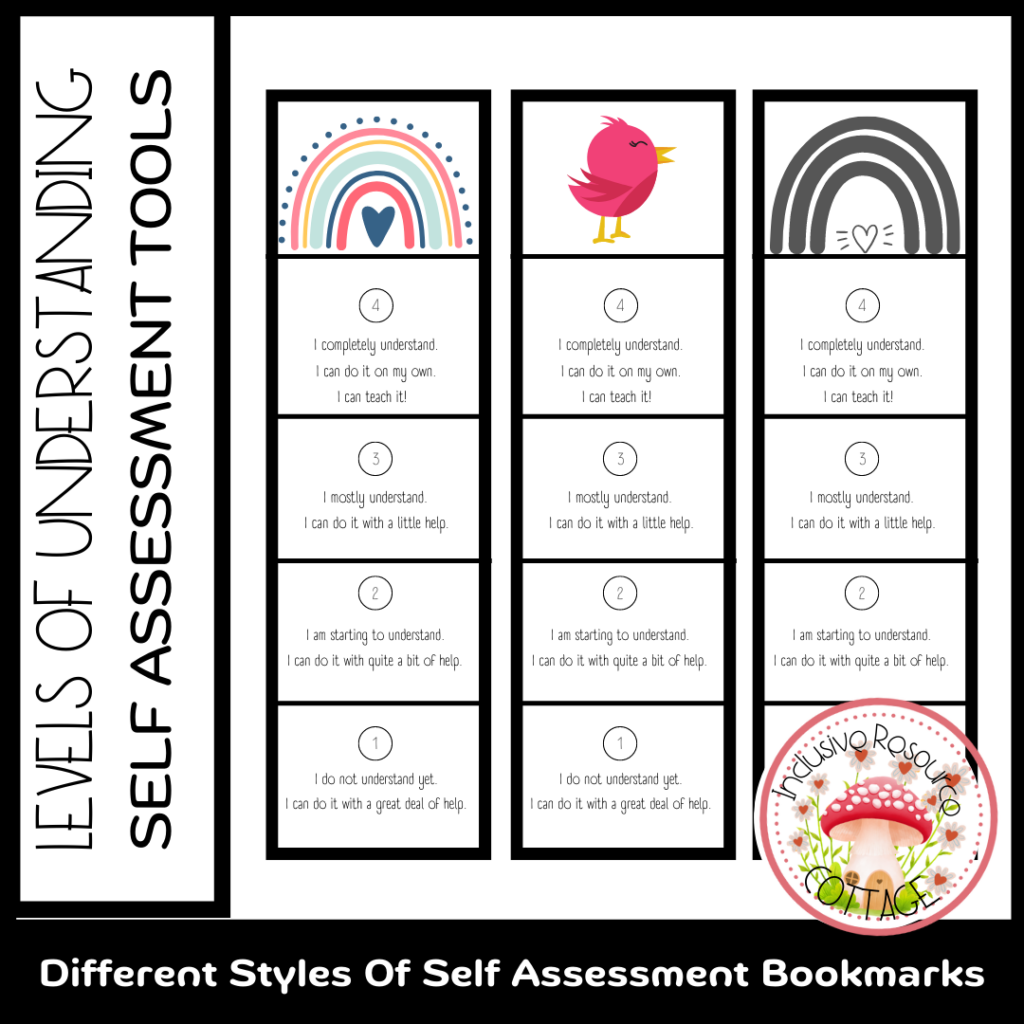 Levels Of Understanding Self Assessment Posters + Growth Mindset ...