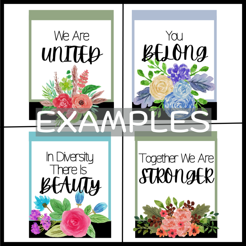 Diversity & Inclusion Display Posters For The Classroom - Watercolor ...