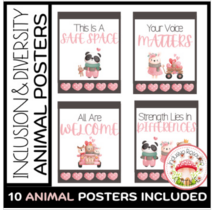 Diversity & Inclusion Display Posters For The Classroom - Animal Themed ...