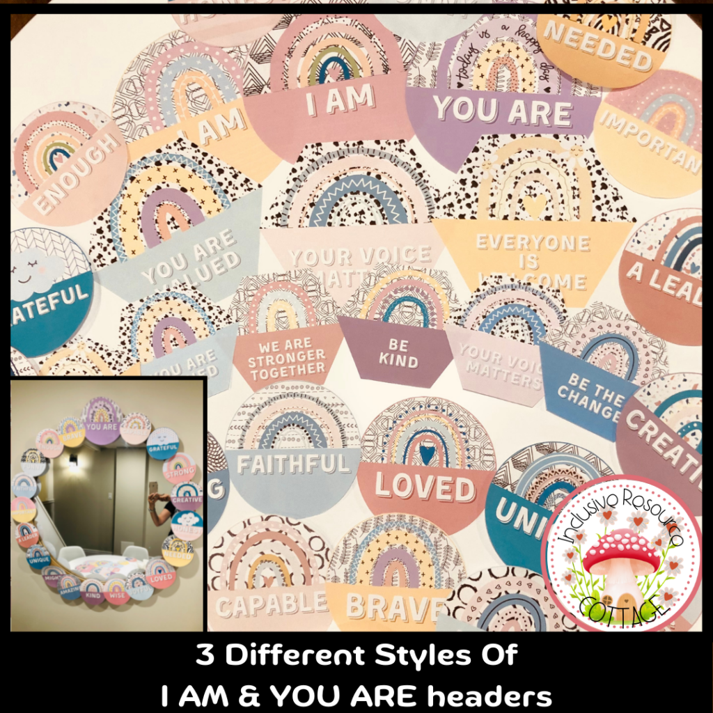 Positive Affirmation Growth Mindset Mirror/Station & Inclusive ...