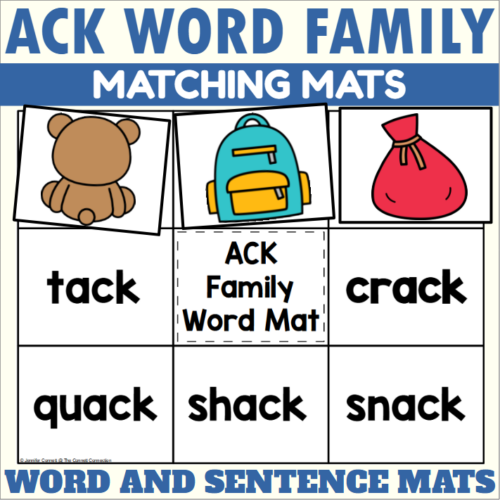 ACK Words Matching Mats | Made By Teachers
