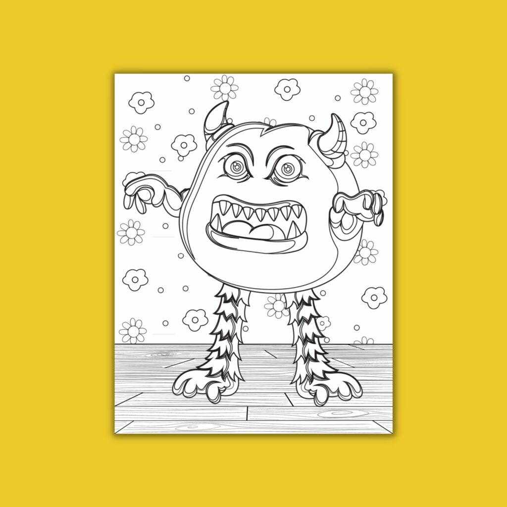 Printable Monsters Coloring Pages - Fun Activities for kids | Made By ...