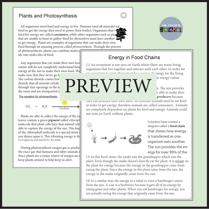 Life Science Reading Comprehension Passages and Questions Bundle | Made ...