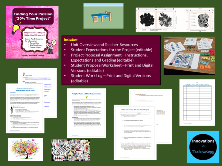 Finding Your Passion - 20% Time Project | Made By Teachers