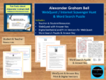 Alexander Graham Bell - WebQuest & Word Search Puzzle | Made By Teachers