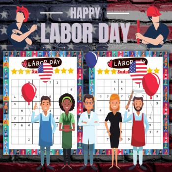 Printable Libor Day Sudoku With Solutions - Labor Day Puzzles ...