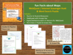 Fun Facts about Maps - WebQuest & Word Search Puzzle | Made By Teachers