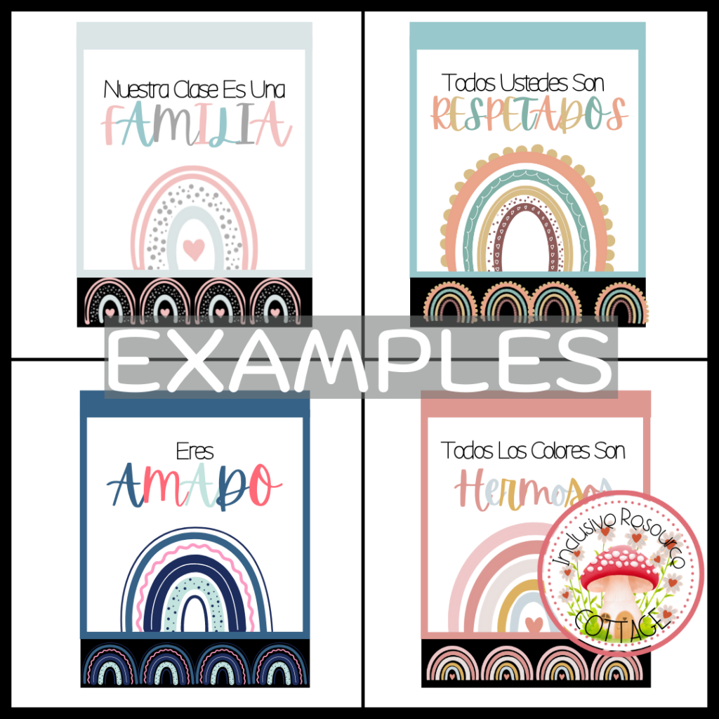 Diversity & Inclusion Display Posters - Beautiful Rainbows I SPANISH ...