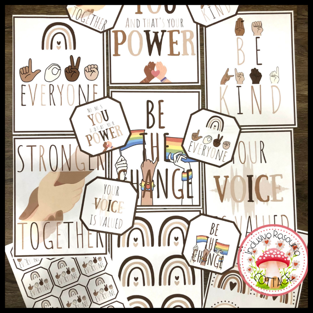 Diversity & Inclusion Display Posters & Cards For The Classroom - Made ...