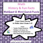 Math History and Fun Facts - WebQuest & Word Search Puzzle - Made By ...