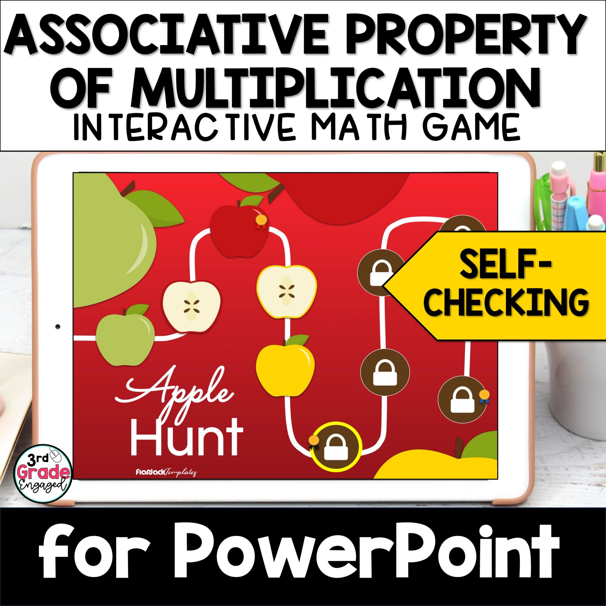 Associative Property Of Multiplication Math Game For PowerPoint 