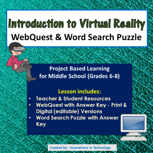 Virtual Reality - WebQuest & Word Search Puzzle - Made By Teachers