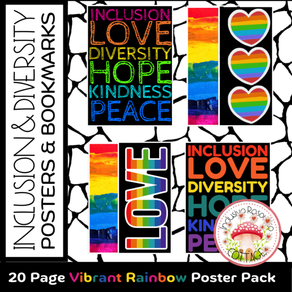 Diversity & Inclusion Display Posters For The Classroom + Bookmarks ...