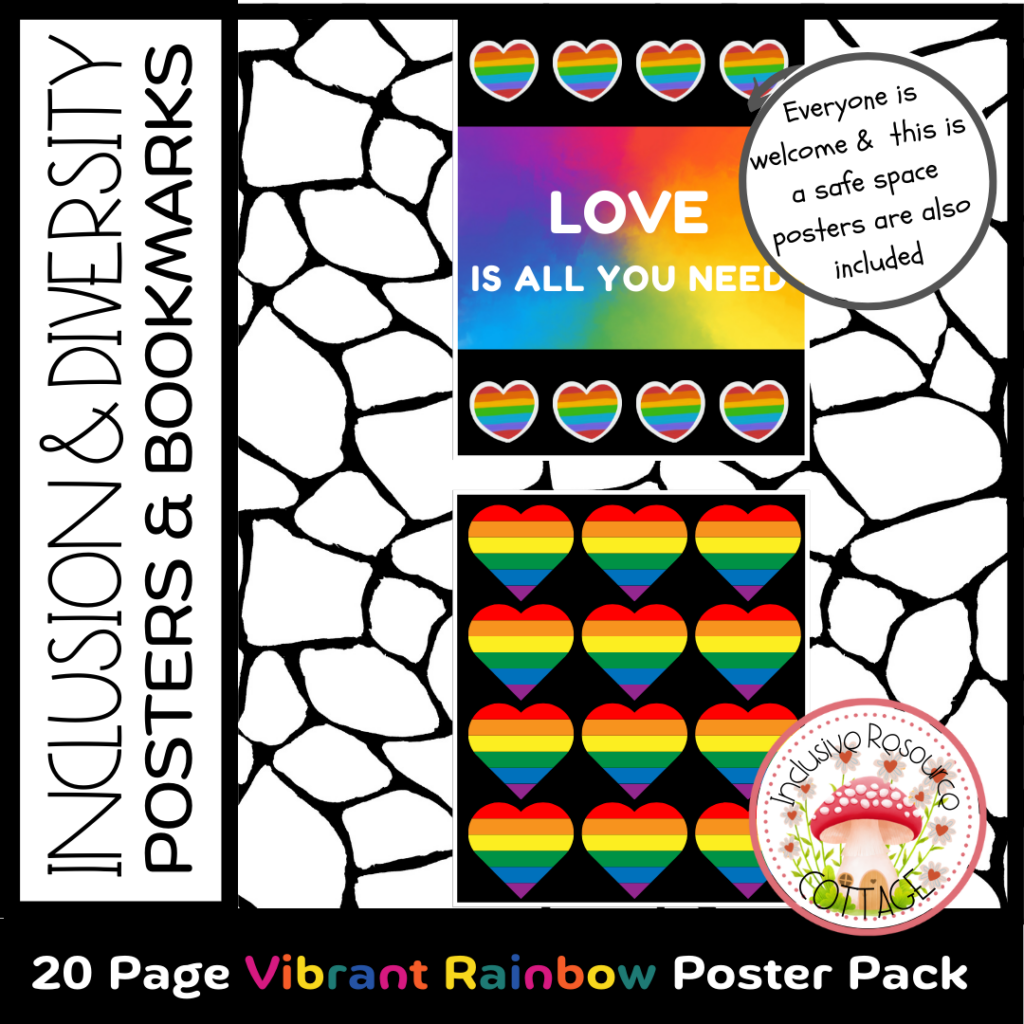 Diversity & Inclusion Display Posters For The Classroom + Bookmarks ...