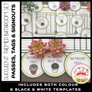 Bathroom Passes I Desk Tags I Sign Out Sheets - Classroom Management ...