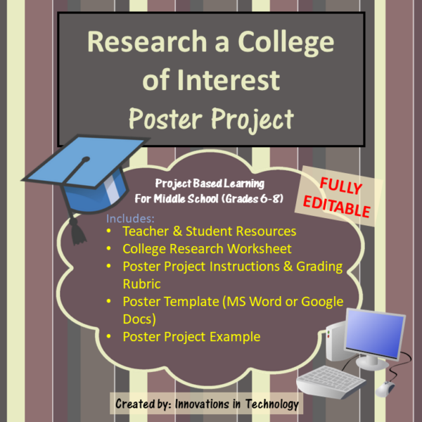 Exploring the Road to College - Poster Project | Made By Teachers